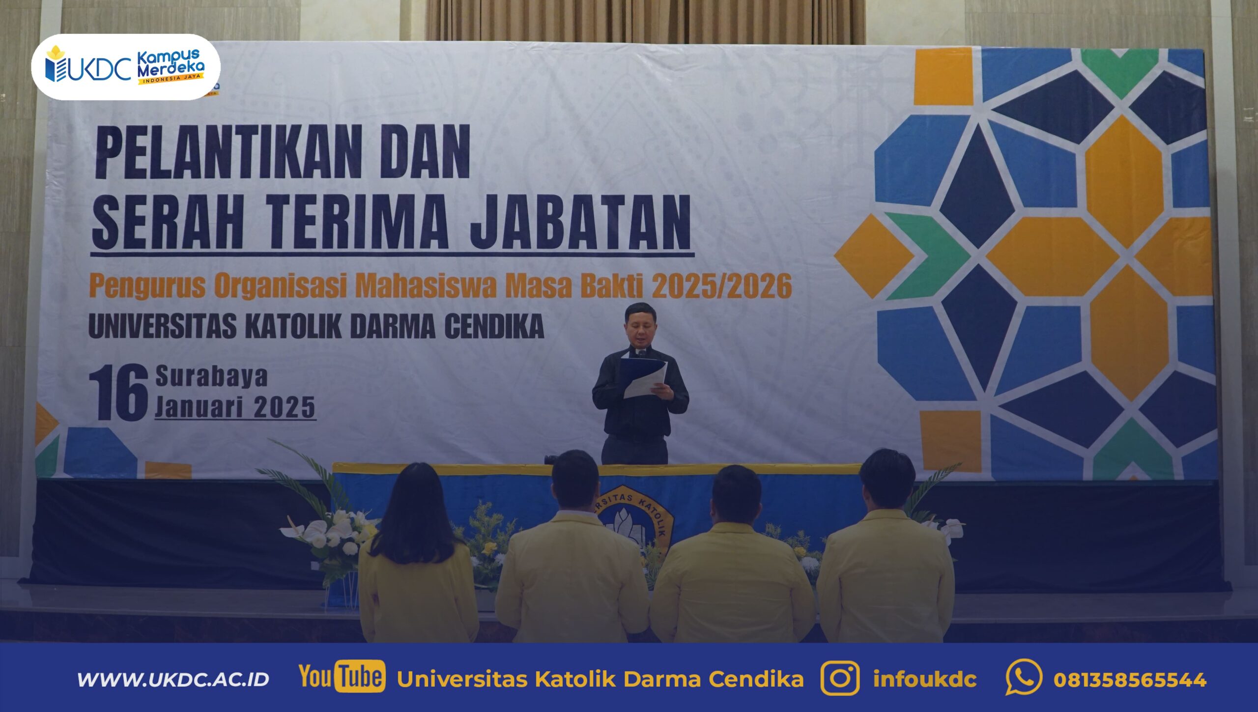 Pelantikan dan Serah Terima Jabatan: Pengurus Organisasi Mahasiswa Masa ...